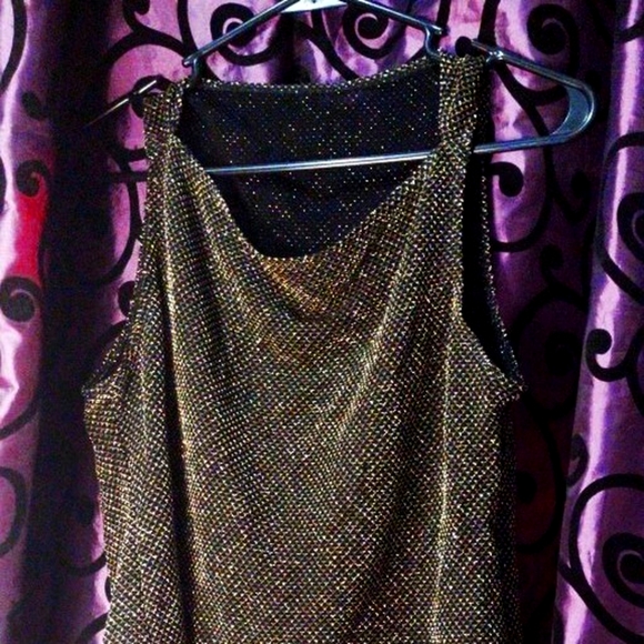 Tops | 199s Goth Y2k Chainmail Tank Top Slinky | Poshmark